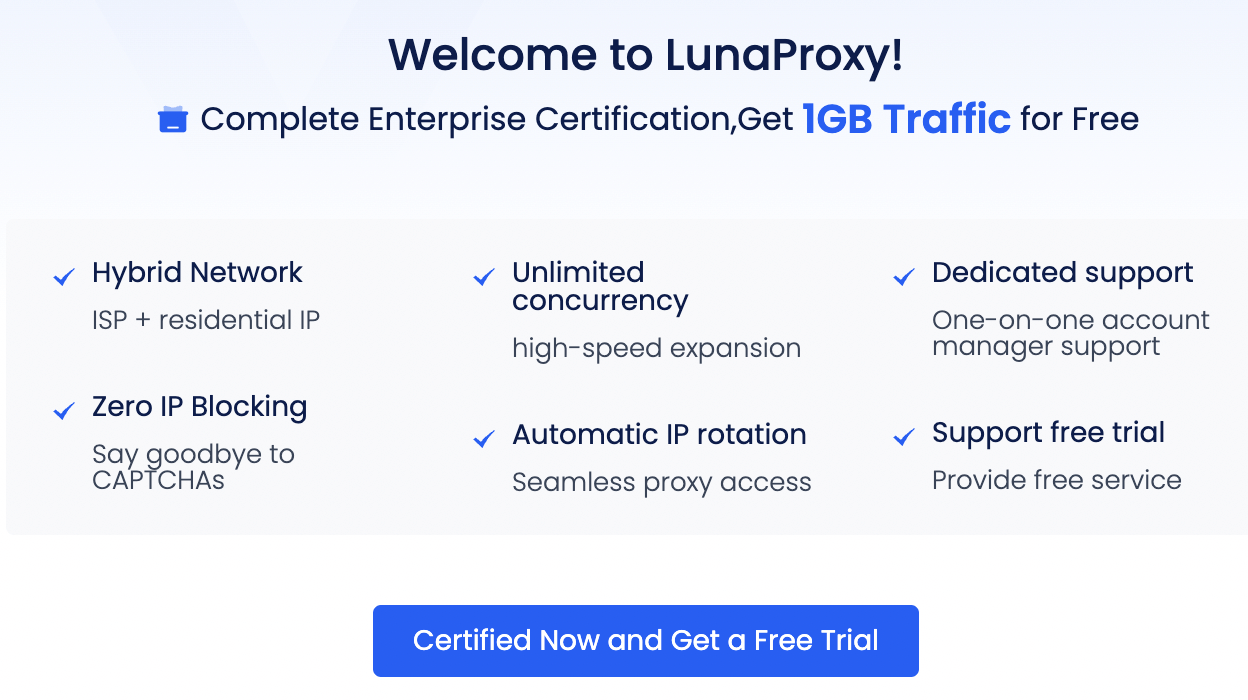 LunaProxy Review—Your best residential agent site in 2024