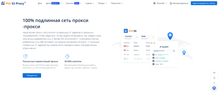 Pia S5: Честный обзор от ProxyBros.com